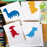 1Pc Cartoon Dinosaurs Painting Stencil Drawing Template on Wood Wall ...