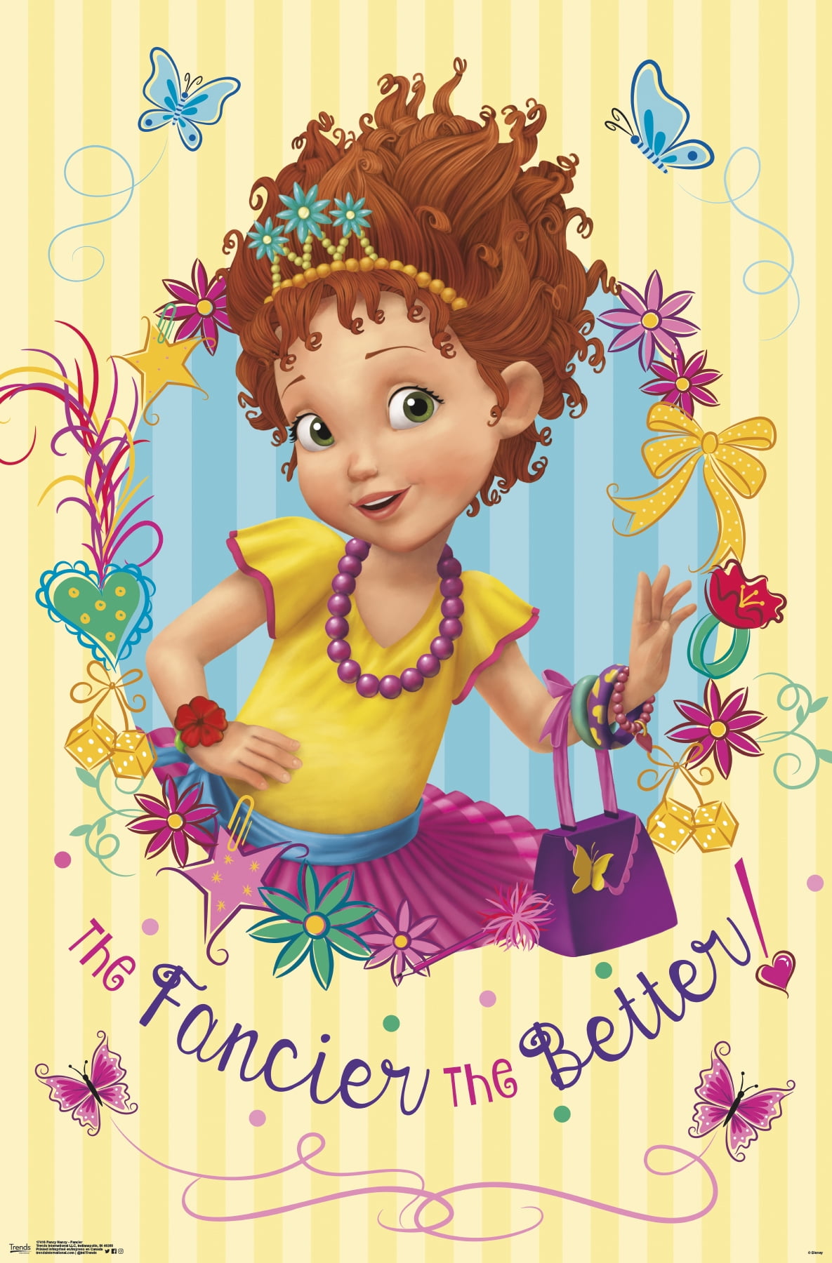 Disney Fancy Nancy - Fancier Wall Poster, 22.375" x 34" - Walmart.com