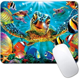 Vintage Boat Mouse Pad, Ships Sailing in the Ocean in a Clear Sunny Day ...