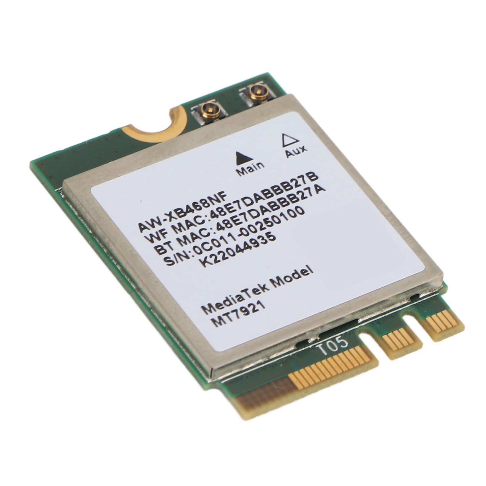 Tarjeta de red inalámbrica, MT7921 NGFF M.2 Red WIFI Tarjeta de red ...