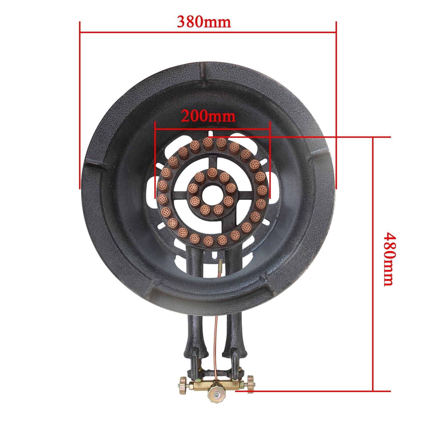 Gas Boiling Ring Cast Iron Burner Large LPG Stove Outdoor Cooker Iron ...