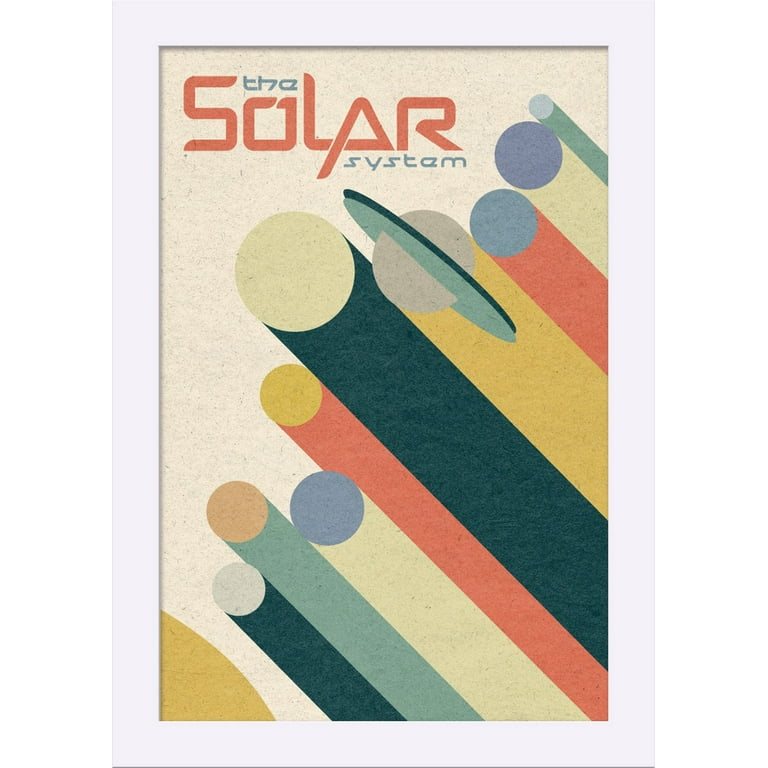 Vintage Solar System Poster