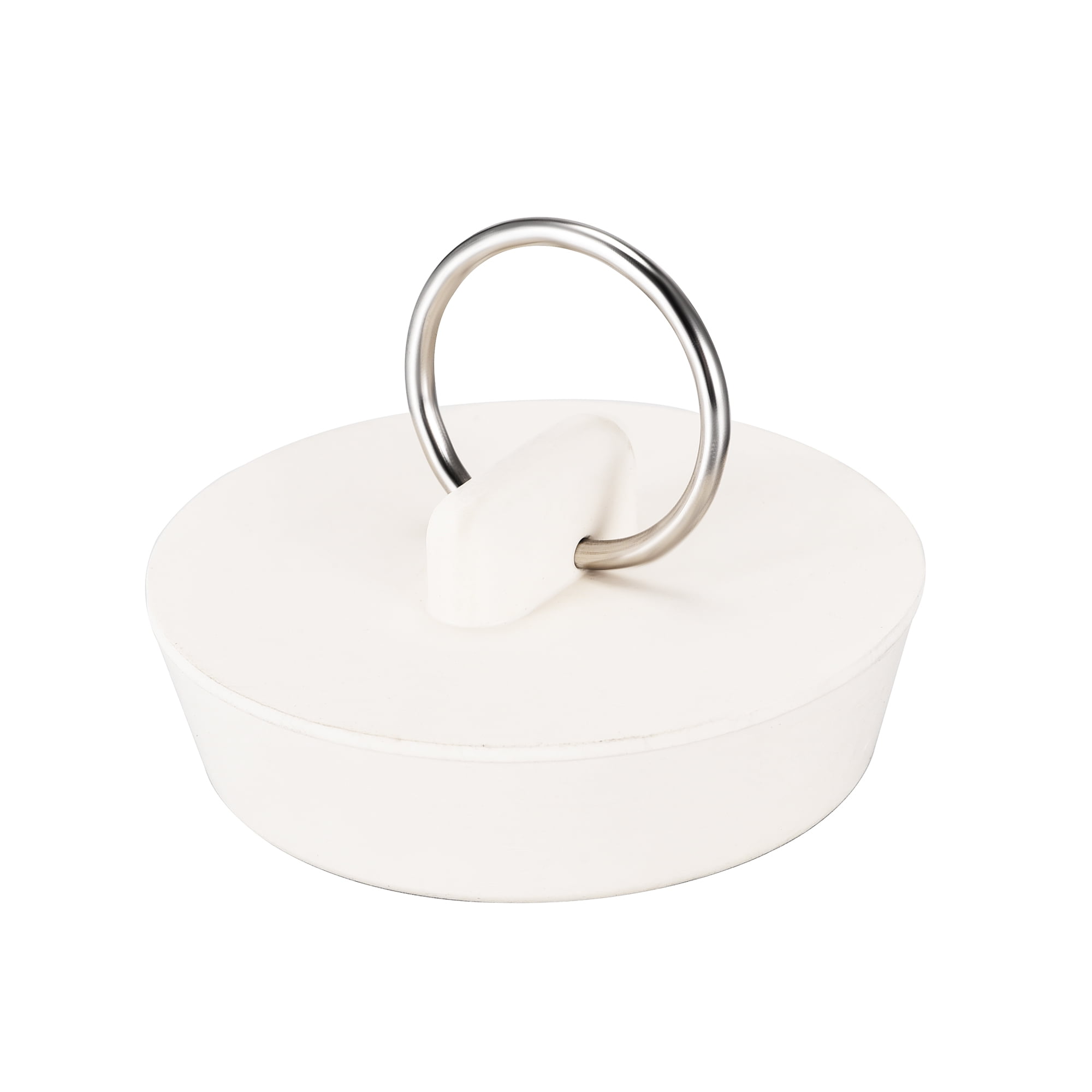 Uxcell Rubber Sink Plug, White Drain Stopper Fit 1-5/8" to 1-3/4" Drain ...