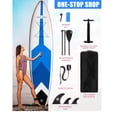 11FT Inflatable Stand up Paddle Board Ultra-Thick Durable PVC w/Premium ...