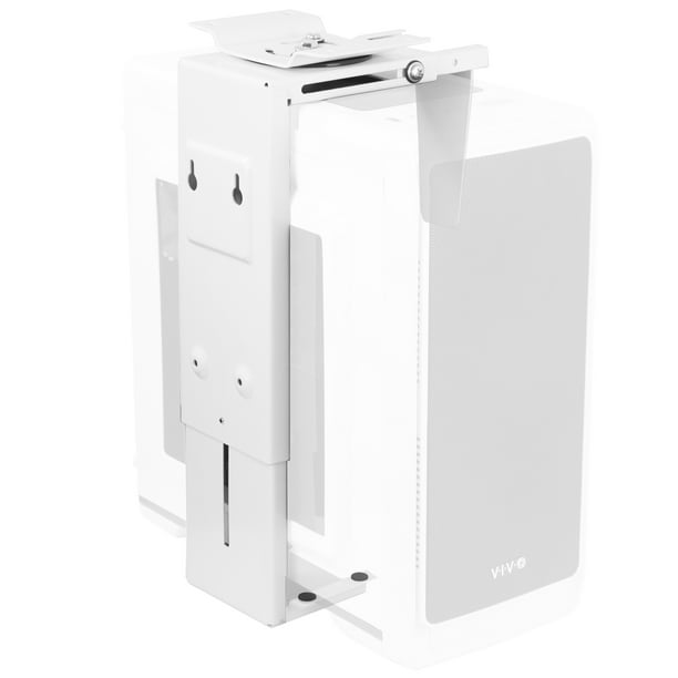 VIVO White Under-Desk and Wall PC Mount | Computer Case Holder w/ 135 ...