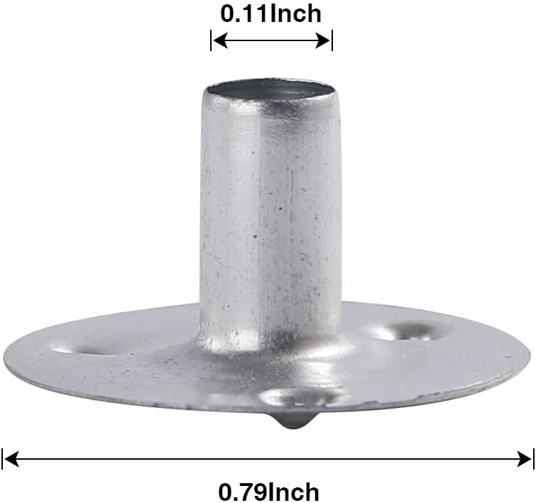 Candle Wick Sustainer Tabs 100Pcs, Candle Wick Tabs Iron Stand Candle ...