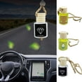 Elegant Wooden Hanging Car Perfume Diffuser Pendant, Natural Essential ...