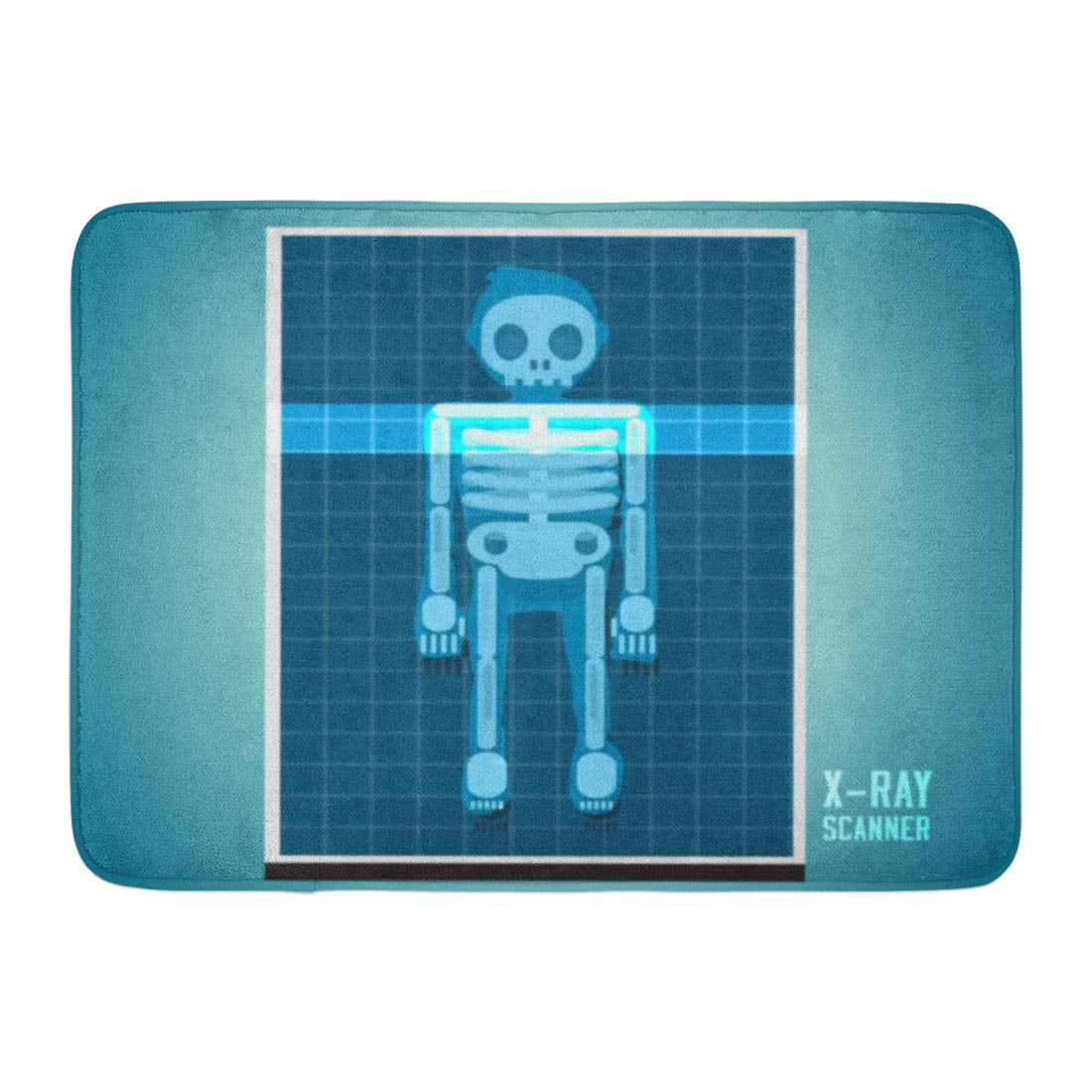 GODPOK Scan Xray X Ray Scanning on Human Body Skeleton Skull Man Rug ...