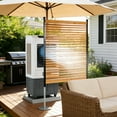 Fehomix 60”H Wooden Privacy Fence Screen (2-Panel), Solid Wood AC Unit ...