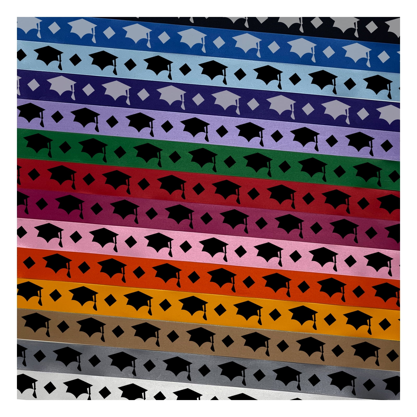 Graduation Cap Solid Satin Ribbon for Gift Wrapping Bows Craft DIY ...