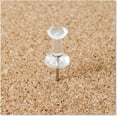 Clear Plastic Head Push Pins, 200-Count - Steel Point Thumbtacks for ...