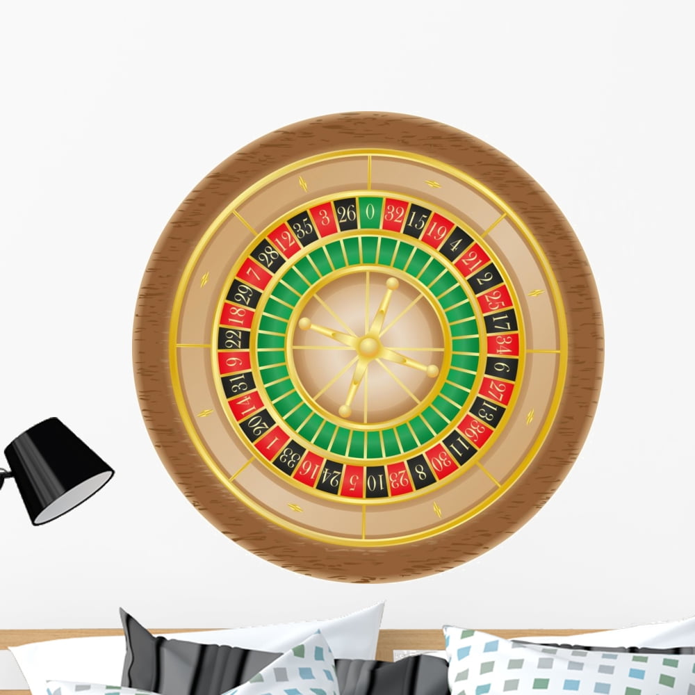 Roulette Casino Illustration Wall Mural by Wallmonkeys Peel and Stick ...