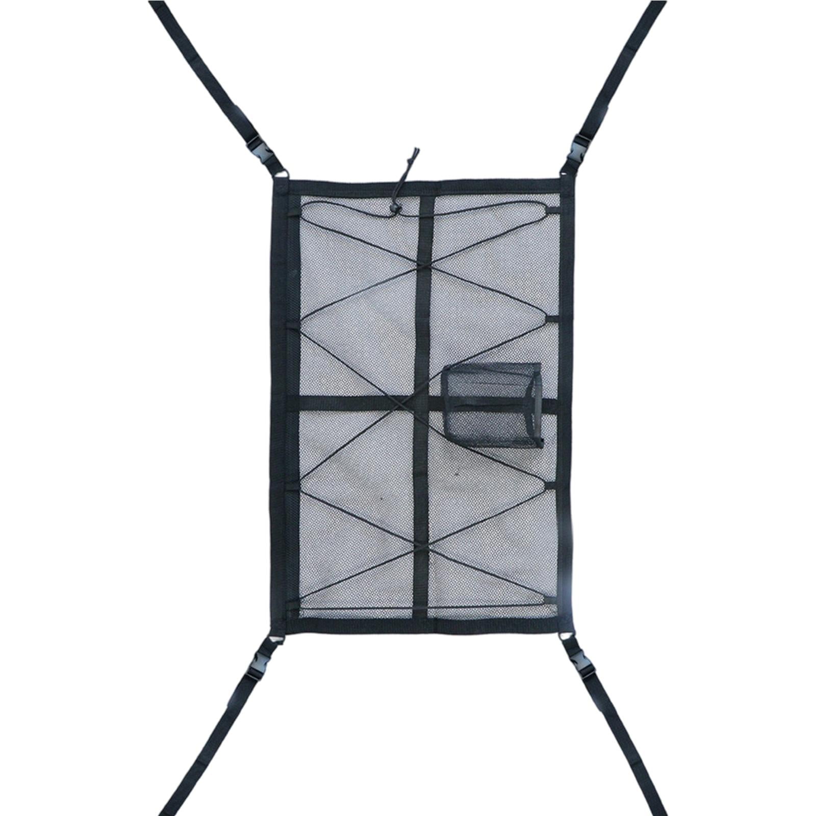 Car Ceiling Storage Net Interior Double Layer with Zipper Buckle with A ...