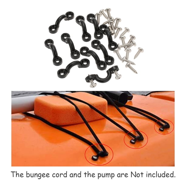 MIXFEER Kayak Bungee Cord Deck Rigging Kit 10pcs Nylon Bungee Deck ...