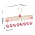 8 Clips Closet Organizer Pants Leggings Hangers Holds 360° Rotating ...