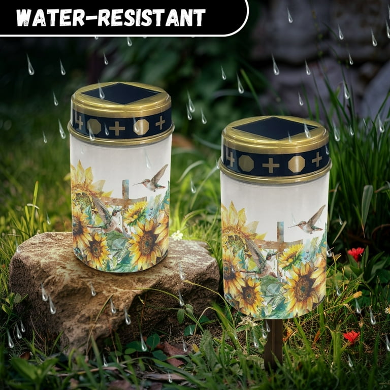 Hummingbird Solar Lights For A Tombstone Headstones Grave Concerns