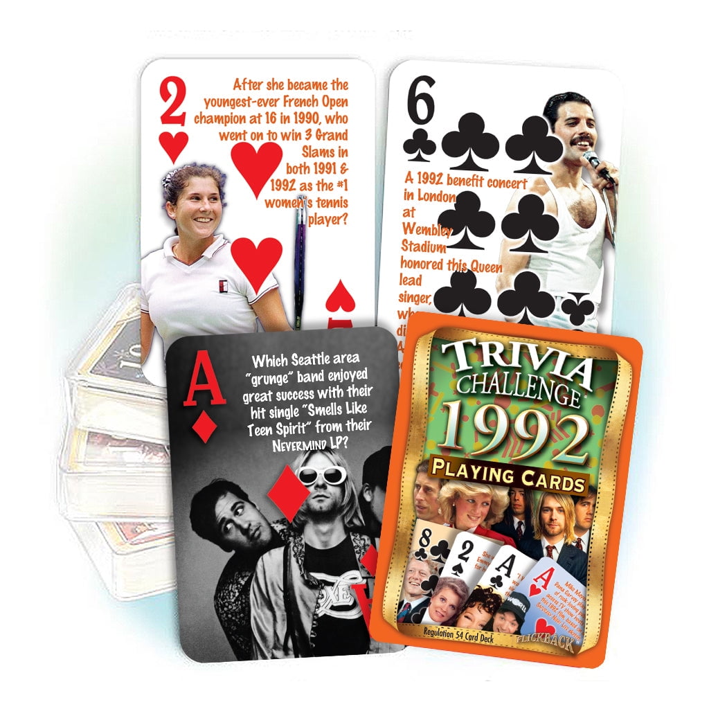 1992 Trivia Challenge Playing Cards - Walmart.com