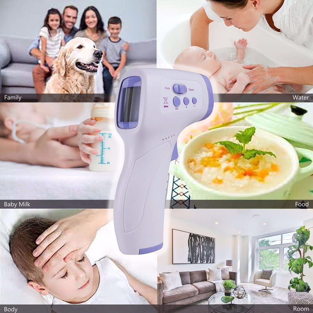 Contactless Infrared Forehead Thermometer for Baby and Adult, Quick ...