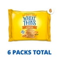 Wheat Thins Original Whole Grain Wheat Crackers, 6 Snack Packs ...