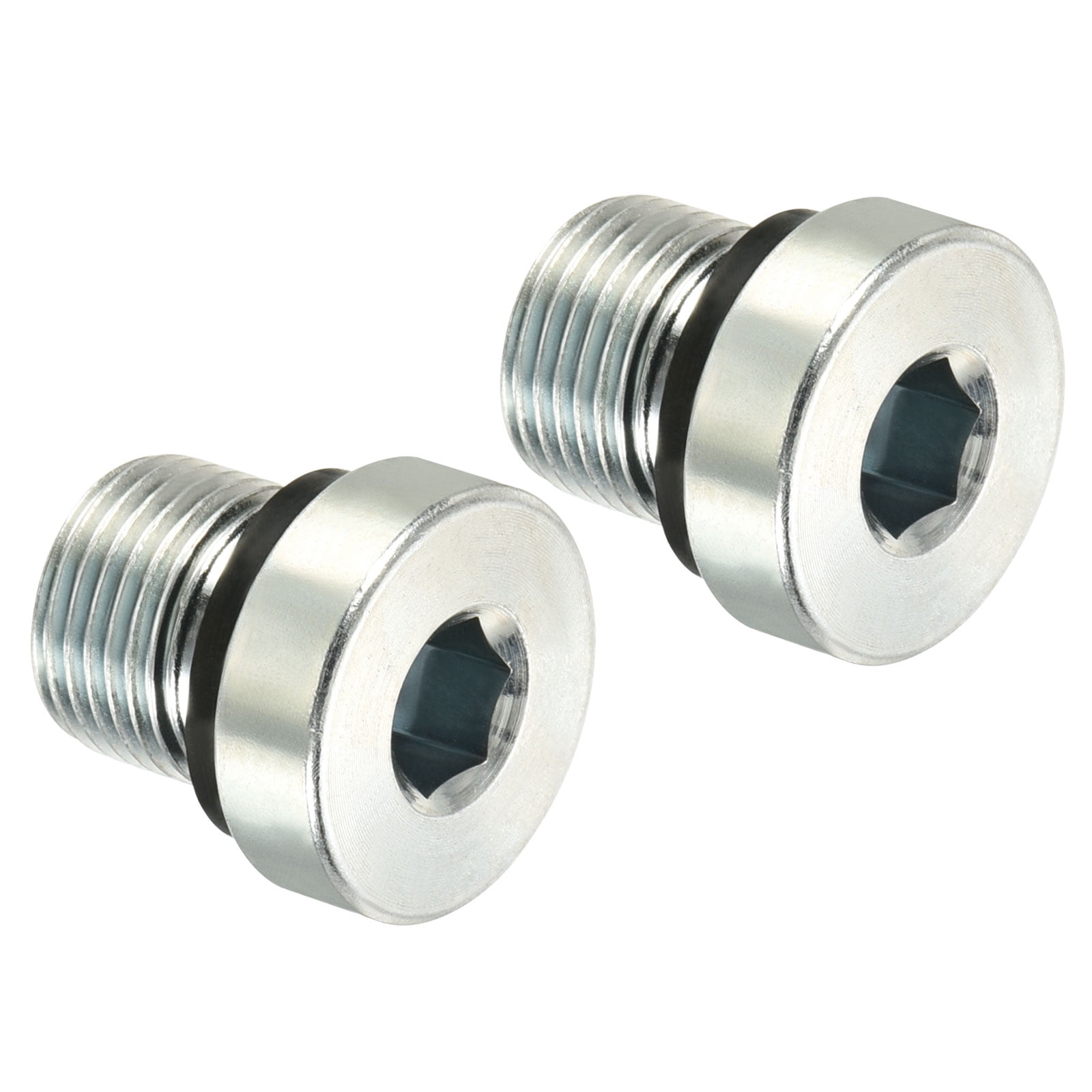 Uxcell M12*1 Internal Hex Head Pipe Fitting Plug, 2 Pack Male Thread 45 ...
