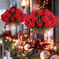 Artificial Geranium Flowers for Outdoors Geranium Silk Red Flower ...