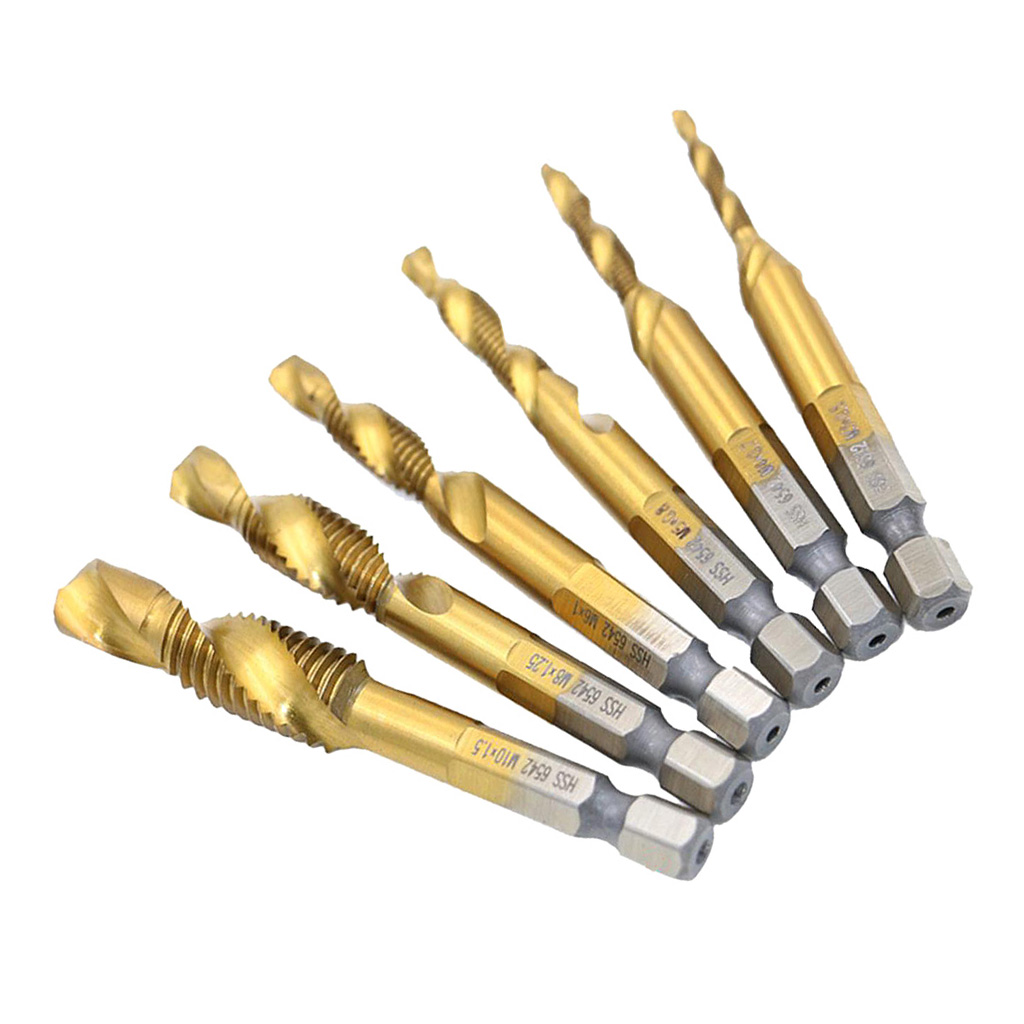 6 Piece 4 M5 M6 10 HSS Tap Drill Bit Assortment Drill And Screw 6 Piece 4 M5 M6 10 HSS Tap Drill Bit Assortment Drill And Screw