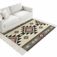 Bedroom Rug Carpet 3'x 5', Southwest Geometric Washable Floor Carpet ...