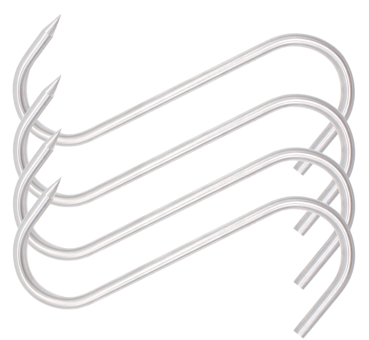 4pack 8inch Heavy Duty S-Hooks Stainless Steel Meat Processing Butcher ...