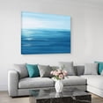 Blue Ocean Canvas Print Wall Art, Ocean Water Scenery Summer Wall Decor ...