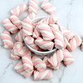 The Hampton Candy Company Aif4 Pink And White Marshmallow Twists 8 8 Oz