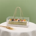 10pcs Sturdy Birthday Party Pastry Boxes Practical Clear Cake Storage ...