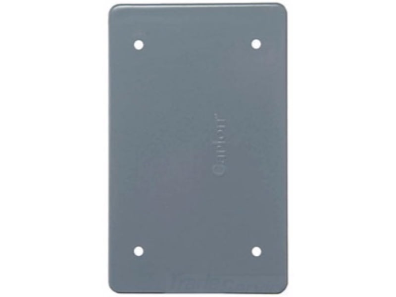 Carlon E980CN-CAR Non-Metallic 1-Gang Weatherproof FS Box Blank Cover ...