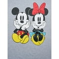 Mickey Minnie Mouse Sitting Ringer T-Shirt Women's Plus Size Disney ...