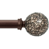 Deco Window 36 to 66 inches Adjustable Curtain Rod for Windows with ...