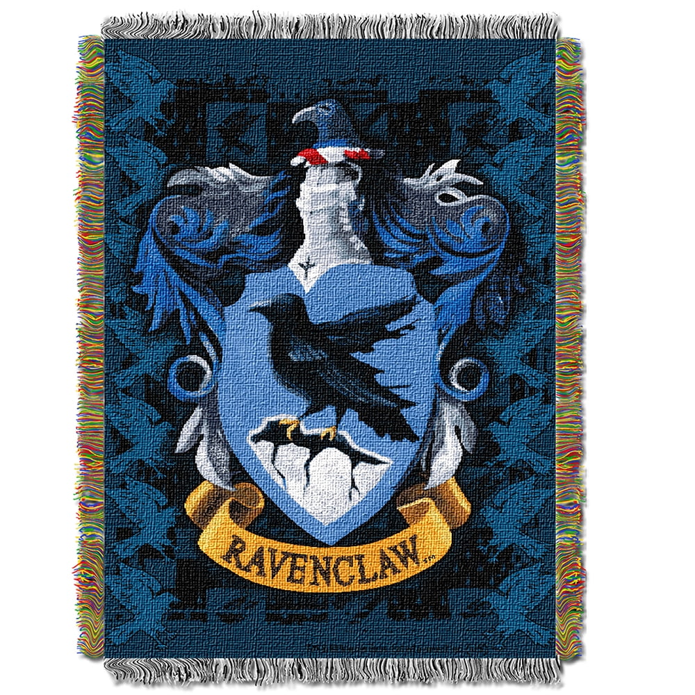 Harry Potter "Ravenclaw Crest" Woven Tapestry Throw Blanket - Walmart ...