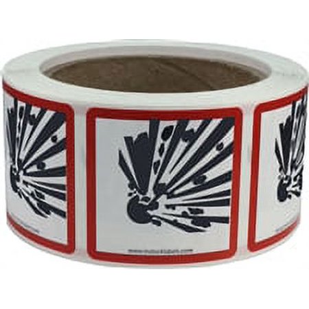 GHS Pictogram Labels Exploding Bomb Warning Labels | 2" inch Square ...