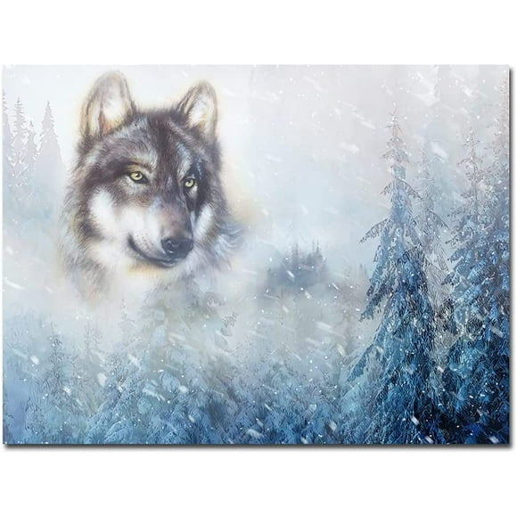 Wolf Paintings Canvas