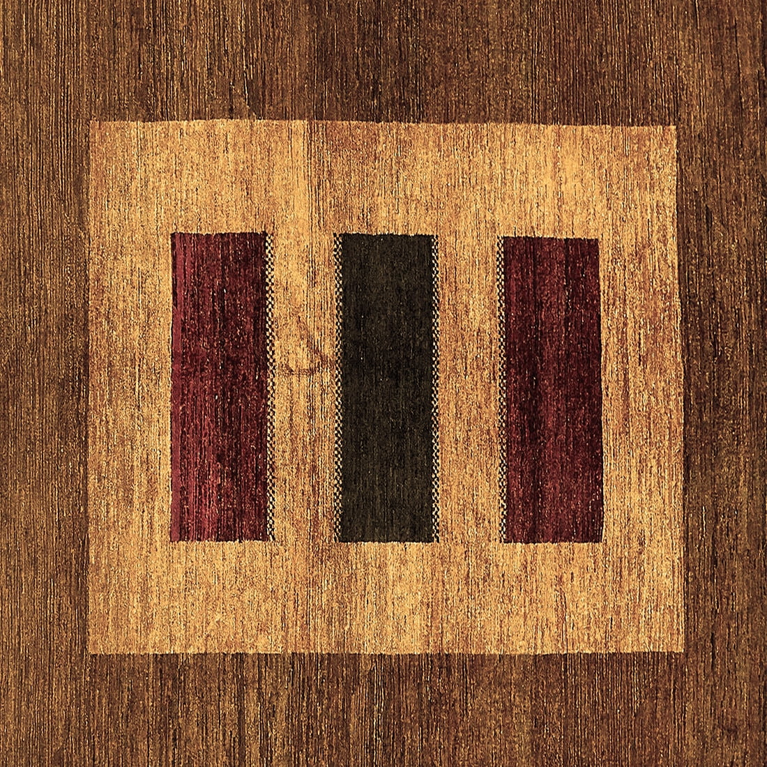 Ahgly Company Indoor Square Abstract Brown Modern Area Rugs, 6' Square ...