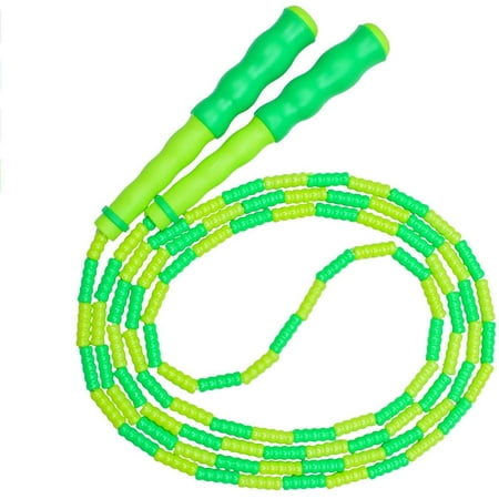 Soft Beaded Jump Rope for Kids, Men and Women, Adjustable Knotless ...