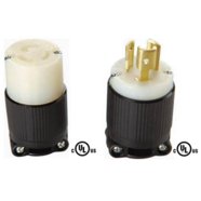 Leviton 4770-C Locking Plug, 15A, 277V, 2P3W - Walmart.com