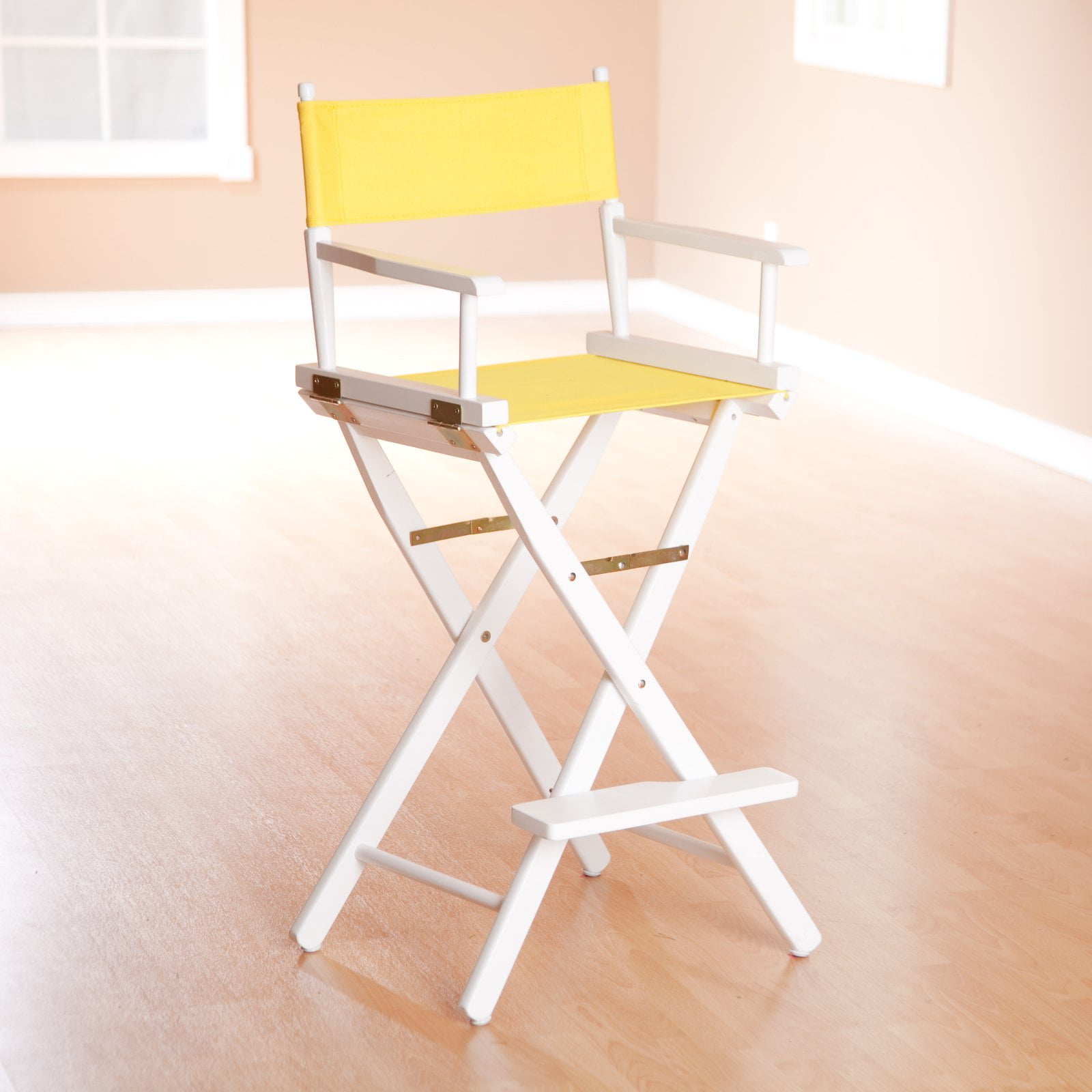 "30" Director's Chair Natural Frame-Yellow Canvas" - Walmart.com