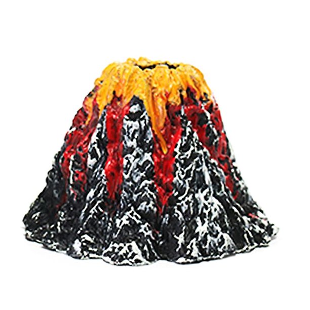 Microlandscape Aquarium Volcano With Air Stone Bubbler Maker Realistic ...