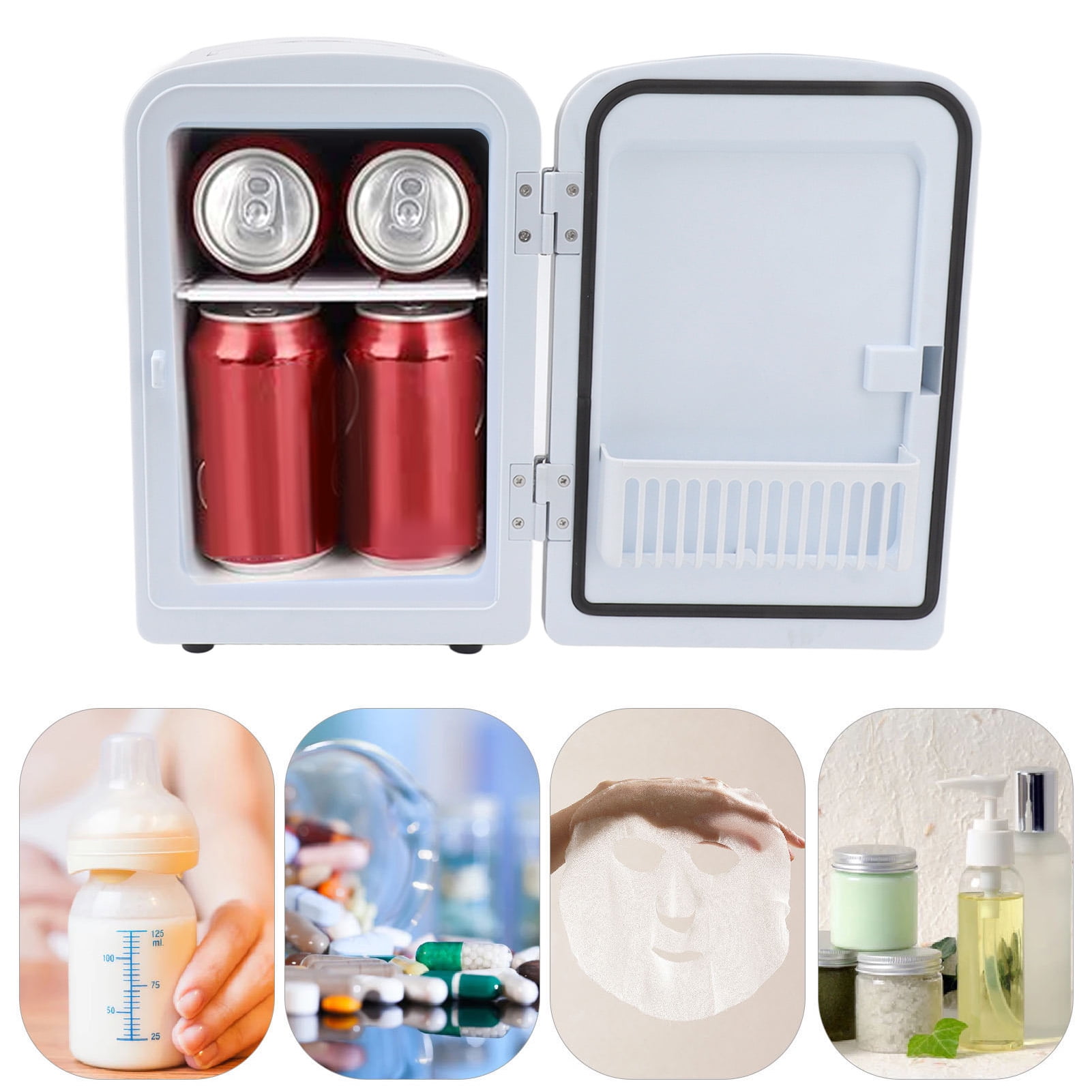 Mini Nevera Portátil, Nevera Compacta De Capacidad De 4 L Con Adaptador ...