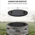 30” Round Fire Pit Lid – Heat Resistant fire Pit Cover Round Metal for ...
