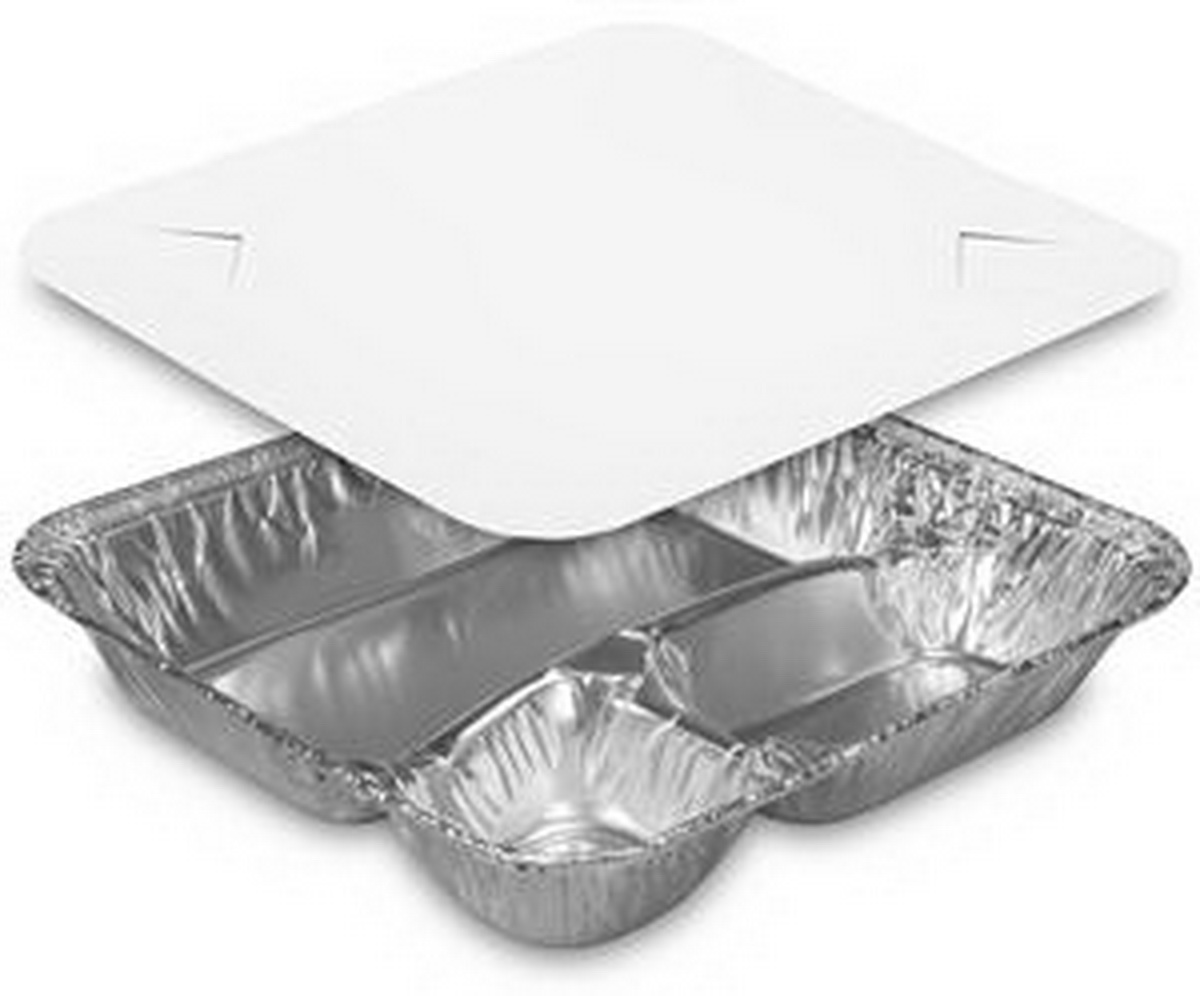 Price Pack Handi Foil 2345 35 250W Large Oblong 3 Compartment Tray Price Pack Handi Foil 2345 35 250W Large Oblong 3 Compartment Tray
