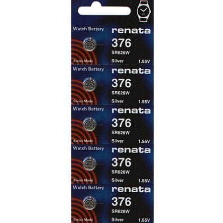 376 Watch battery - Strip of 5 Batteries - Walmart.com