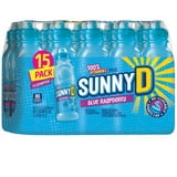 SUNNYD Blue Raspberry Shelf Stable Juice Drink, 15 Count, 11.3 fl oz ...