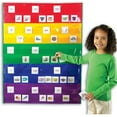 Learning Resources Rainbow Pocket Chart, 33-1/2 L x 42 H Inches ...