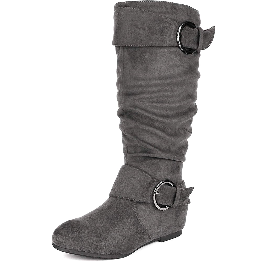 DREAM PAIRS Women's Knee High Low Hidden Wedge Boots URA-W - Walmart.com