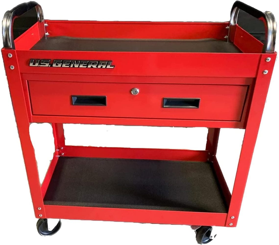 30 Service Cart With Drawer, Red | atelier-yuwa.ciao.jp